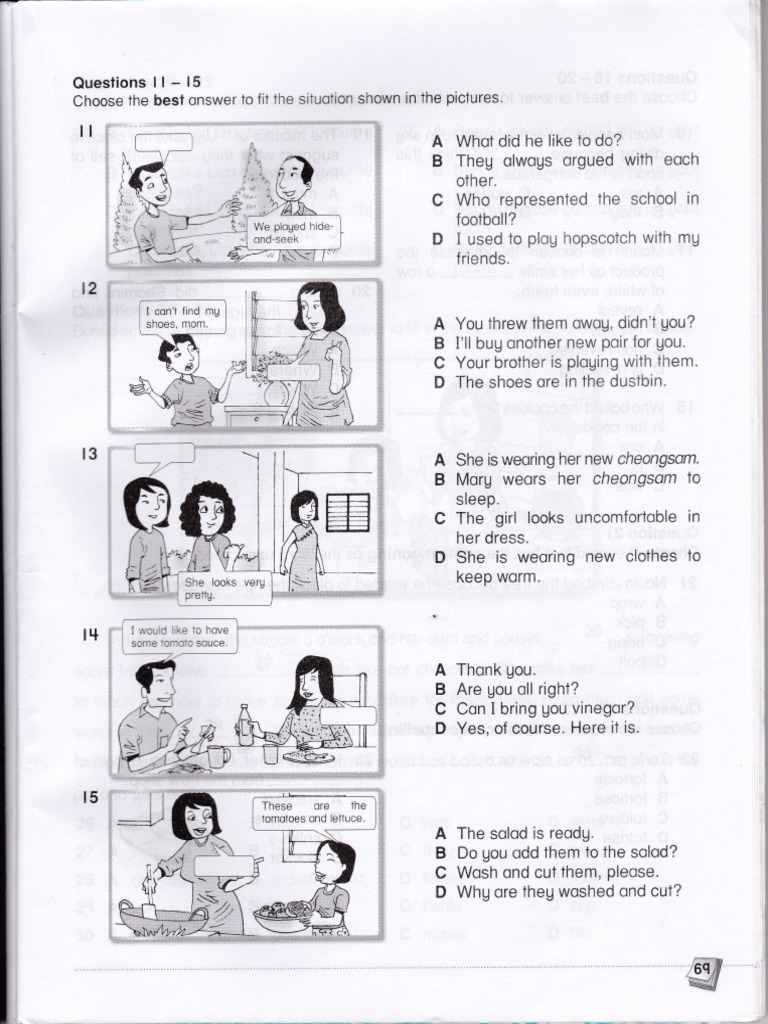 Picture-Based Question and Answer Guide | PDF | Language Arts ...