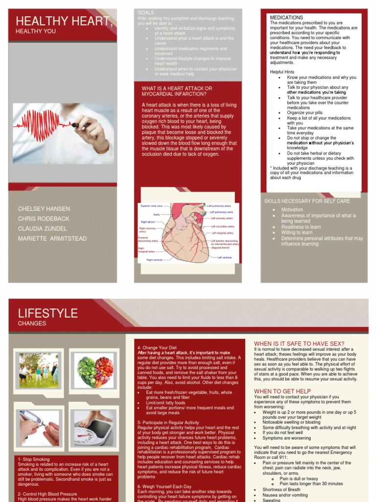 Education Brochure Autosaved 1 | PDF | Myocardial Infarction | Heart