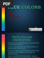 True Colors Training Presentation | PDF | Psychological Concepts ...