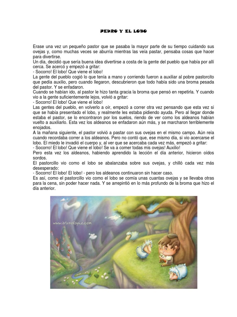 Resumen de "Pedro y el Lobo" | PDF