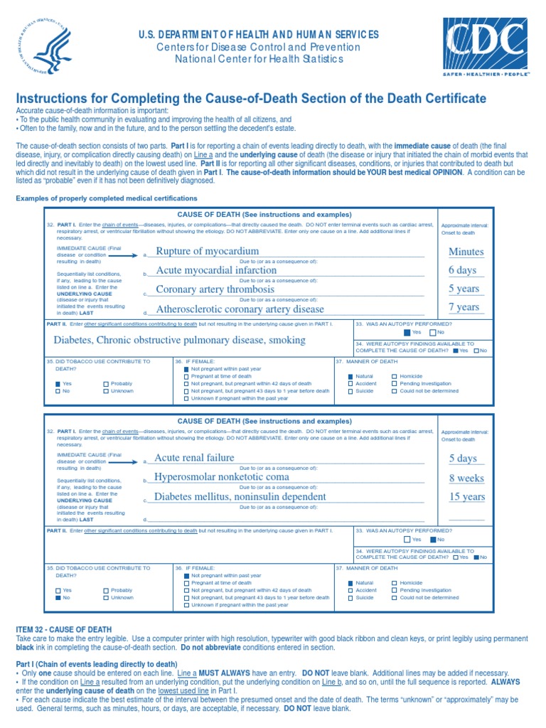 Blue Form | PDF | Cardiac Arrest | Death