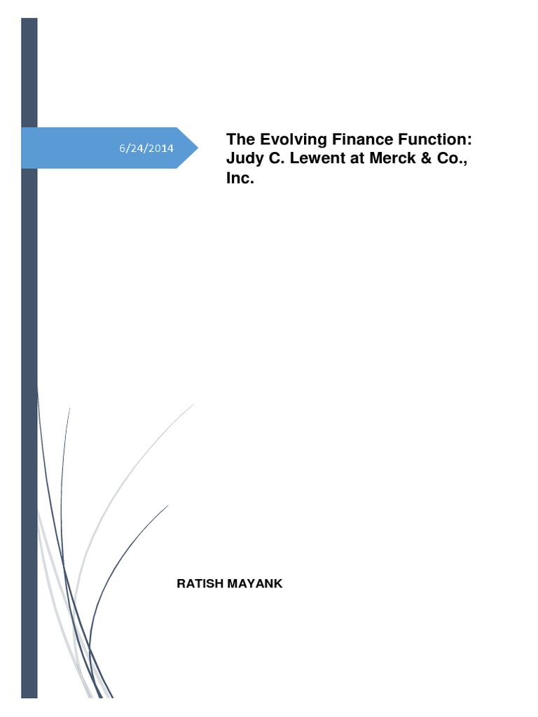 Evolving Finance Leadership at Merck | PDF | Research And Development ...