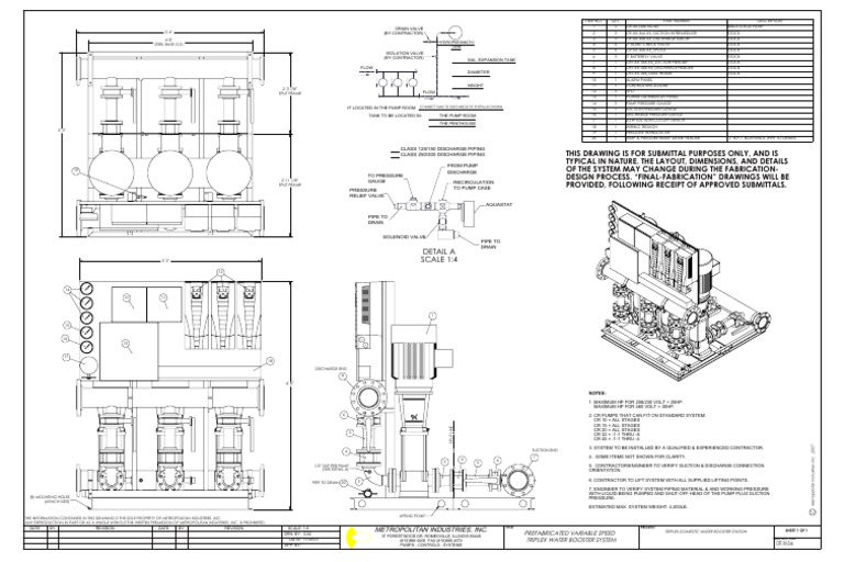 TRIPLEX WATER BOOSTER | PDF | Pump | Valve