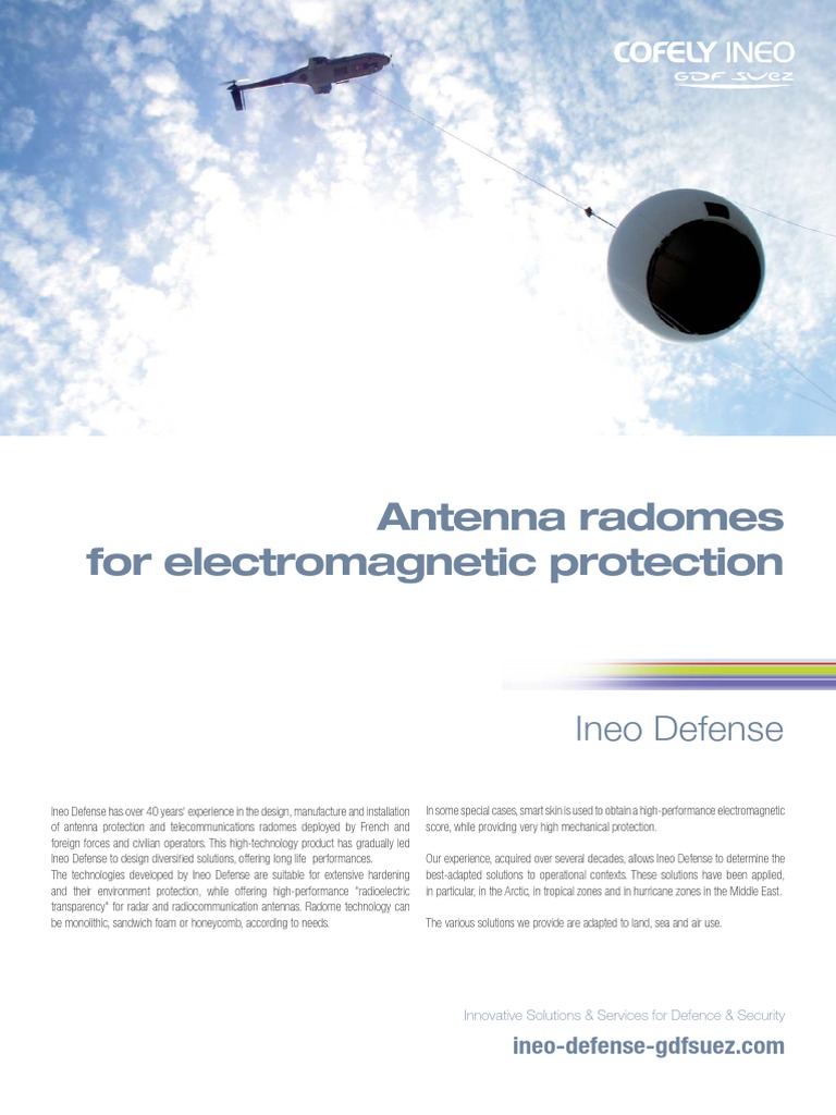 Antenna Radomes For Electromagnetic Protection: Ineo Defense | PDF ...