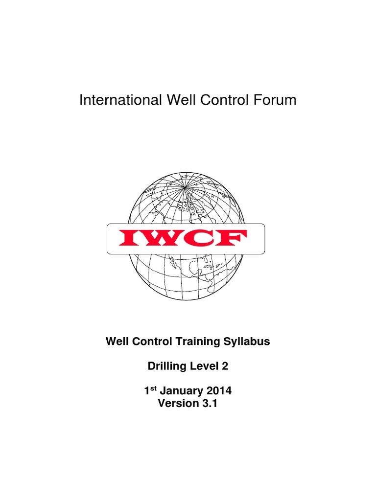 IWCF Well Control Training Level 2 Syllabus | PDF | Geotechnical ...