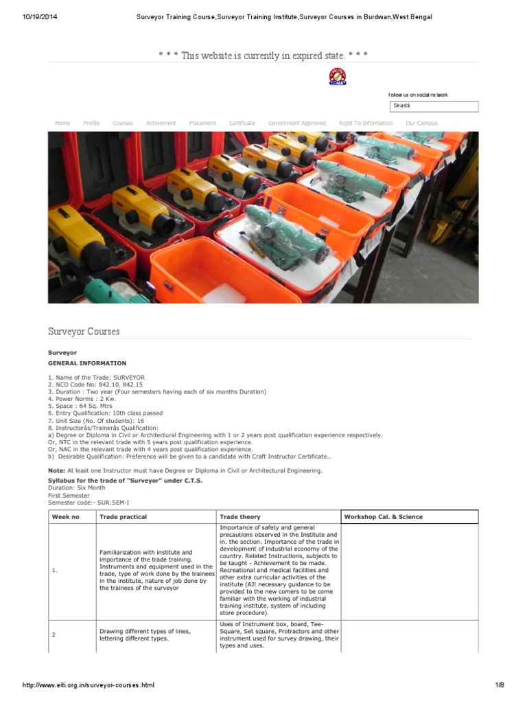 Surveyor Training Course,Surveyor Training Institute,Surveyor Courses ...