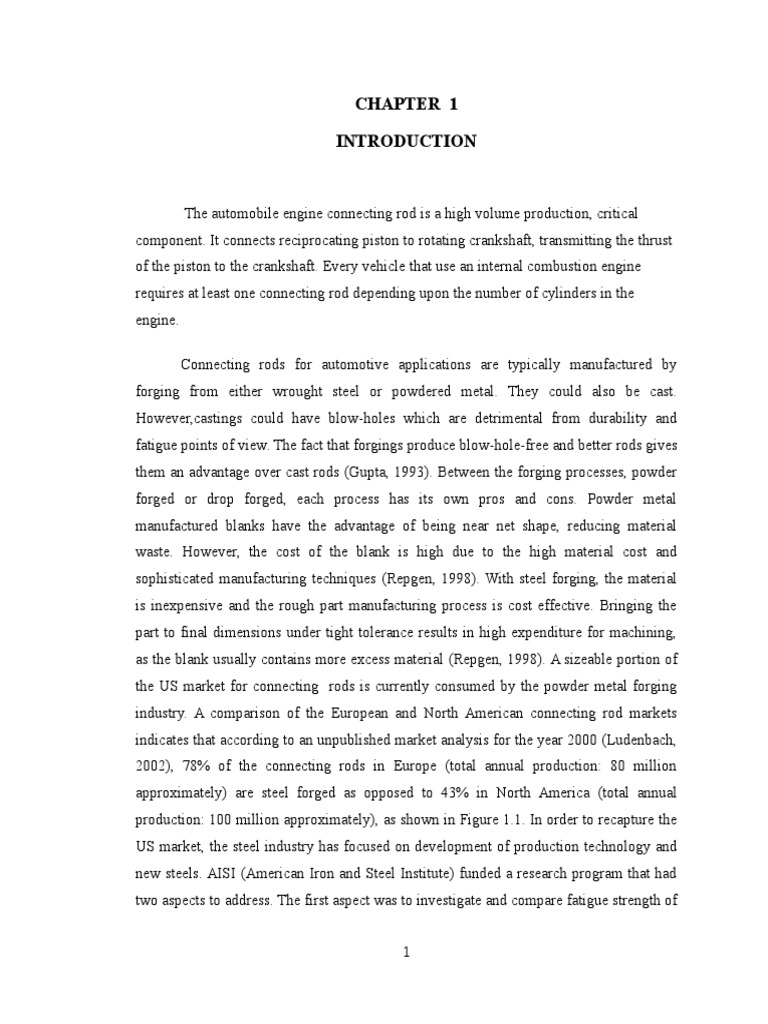 Design and Analysis of Connecting Rod For Reduction of Weight and Cost ...