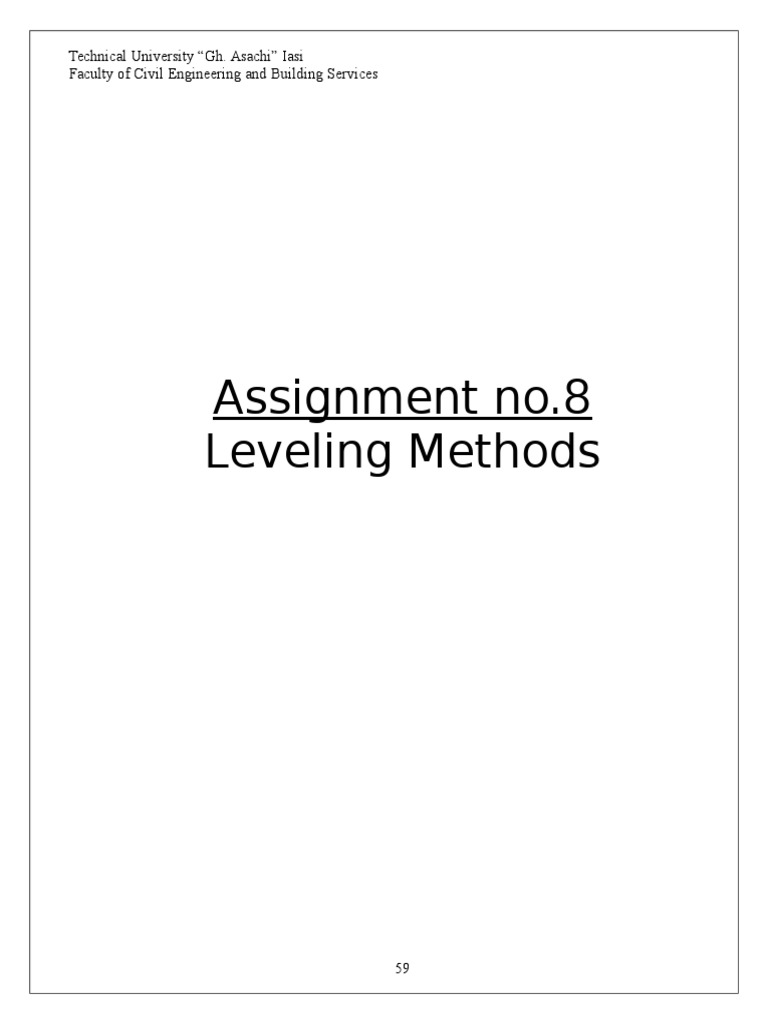 Leveling Methods and Longitudinal Profile Analysis | PDF | Teaching Mathematics | Science