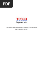 TESCO Operations Management | PDF | Tesco | Supply Chain