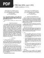 IEEE Journal Template | PDF | Text File | Bracket