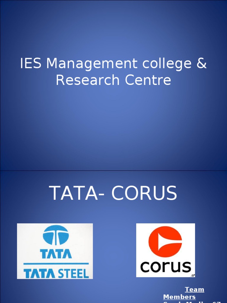 Tata Steel's Corus Acquisition Analysis | PDF | Earnings Before ...
