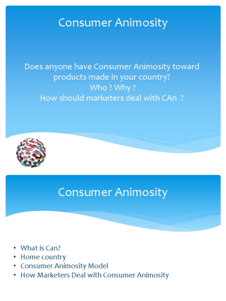 Consumer Animosity | PDF | Consumers | Processes