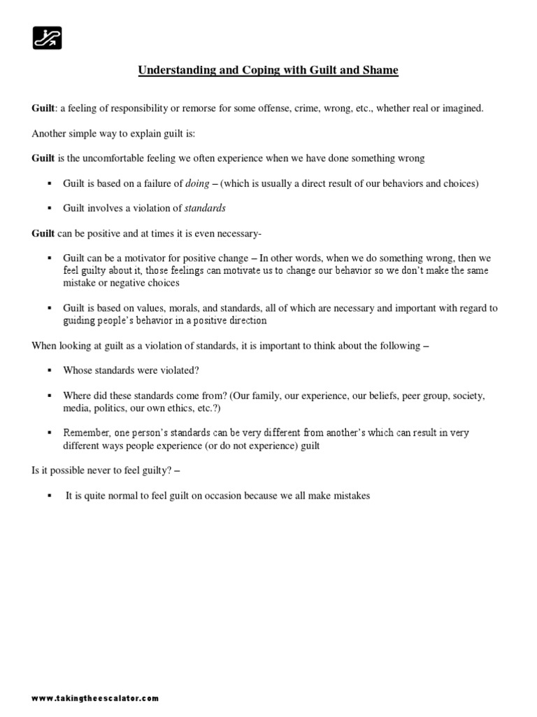 Guilt and Shame | Guilt (Emotion) | Shame