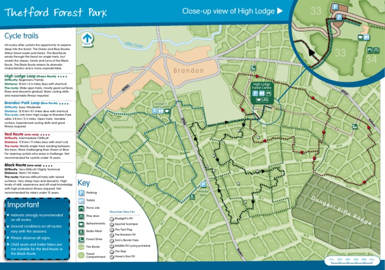 Exploring the Cycle Routes of Thetford Forest Park | PDF | Trail ...