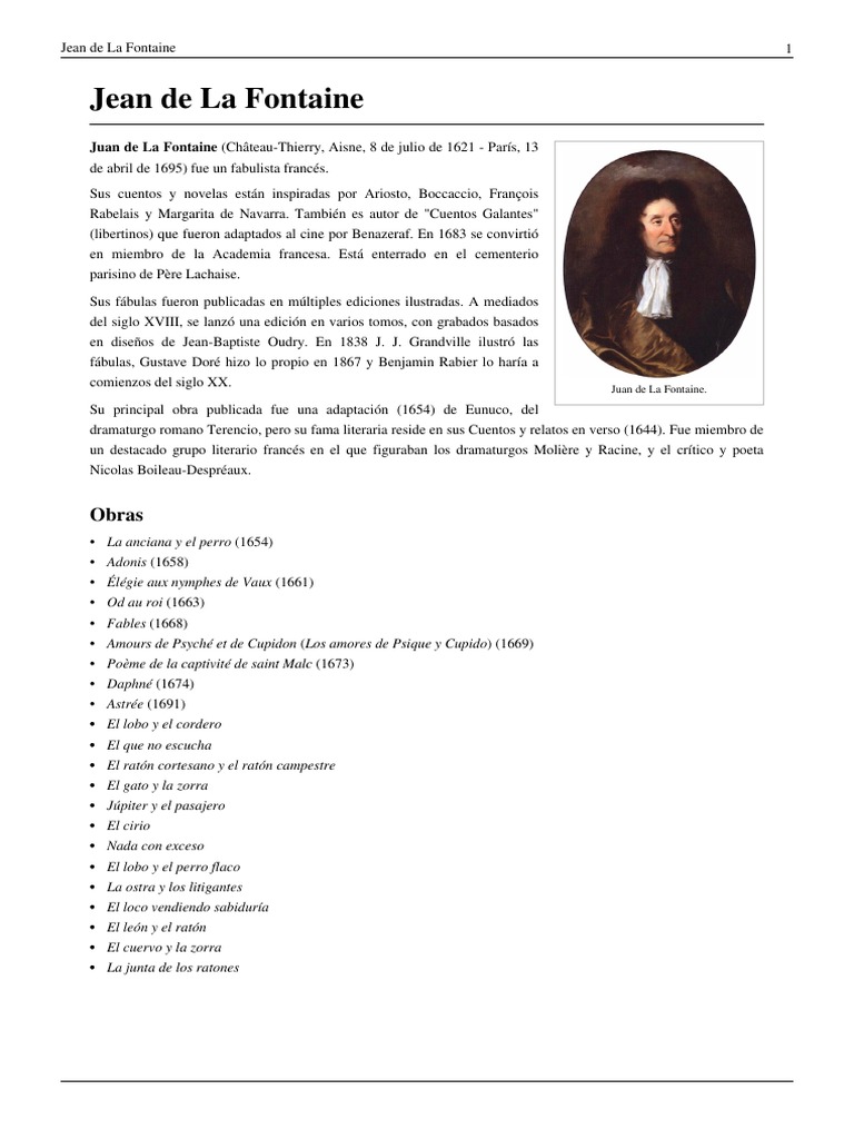 Jean de La Fontaine.pdf | Franceses | Personas