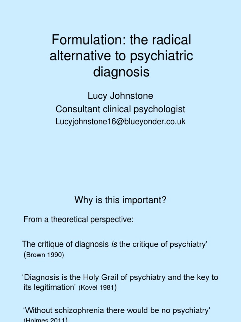 formulation | Psychiatry | Psychosis
