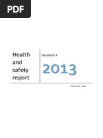 Monthly Health and Safety Statistic Report | PDF | Business