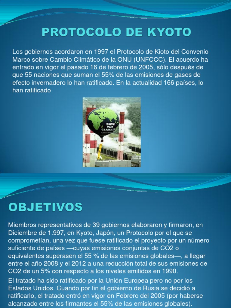 PROTOCOLO DE KYOTO.pptx | Protocolo de Kyoto | Mecanismo de Desarrollo ...