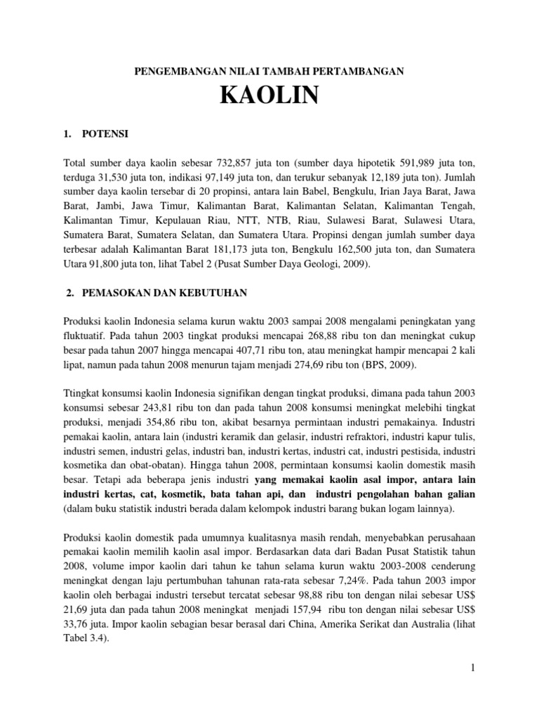Kaolin | PDF