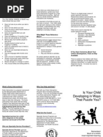 PEDS Score Form | PDF | Autism | Behavioural Sciences