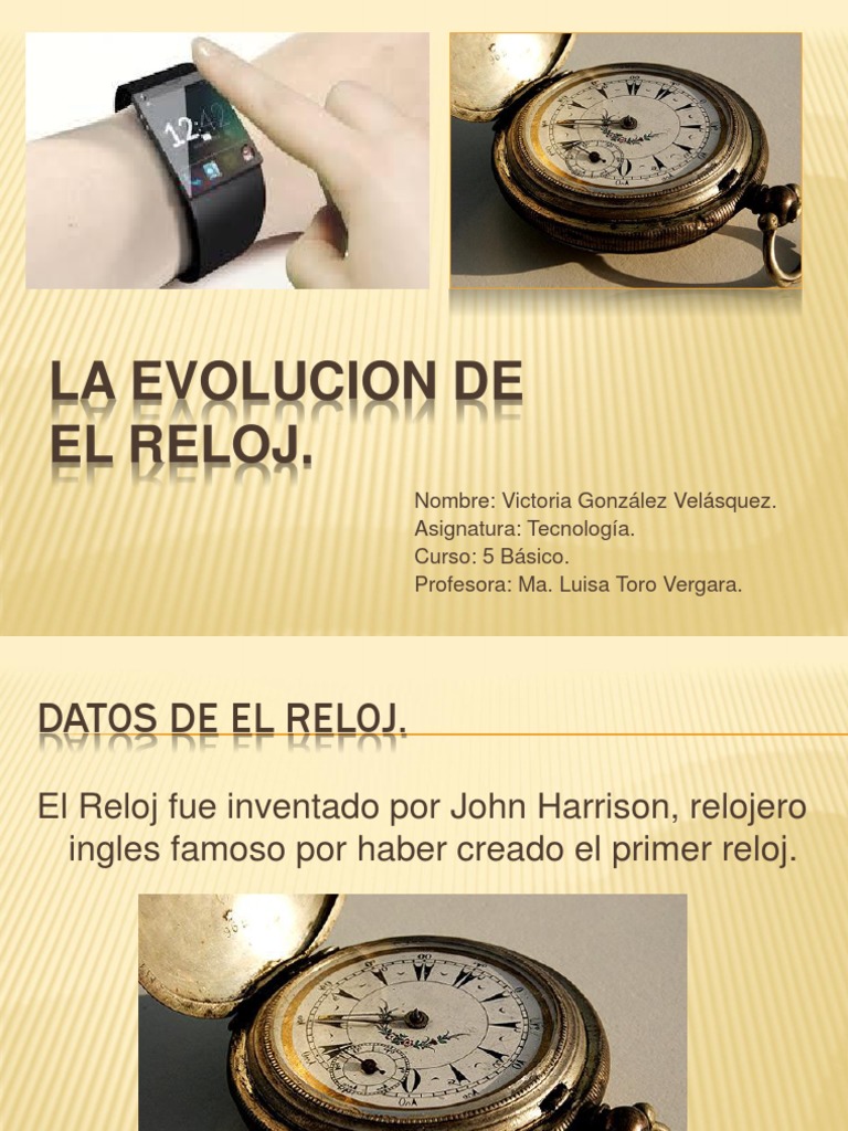 La EVOLUCION DE EL RELOJ | PDF | Reloj | Naturaleza