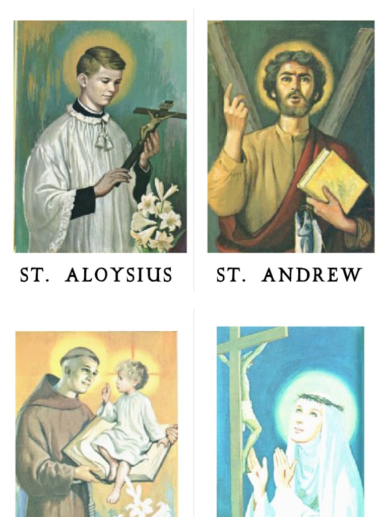 All Saints Scavenger Hunt Saint Cards (2nd Version of Game) | PDF