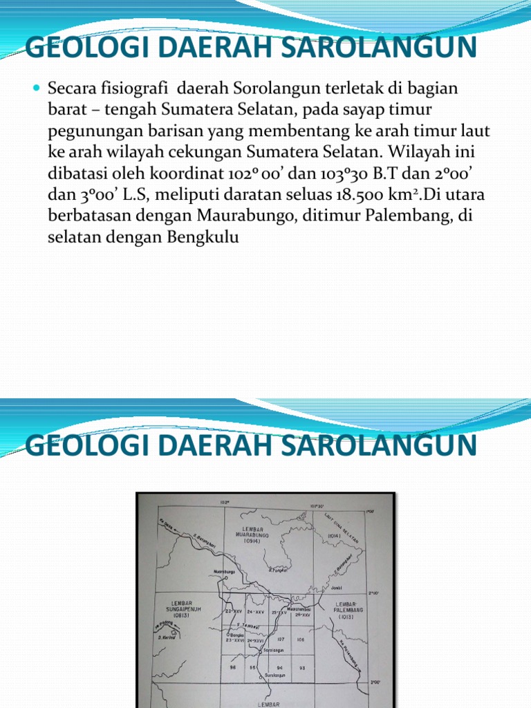 Peta Geologi Daerah Sarolangun | PDF | Ilmu Sosial