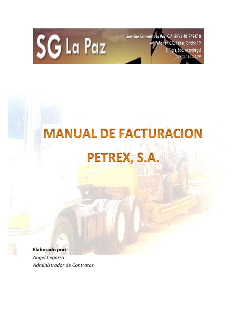 Manual de Facturación PETREX | PDF | Informática y tecnología de la ...
