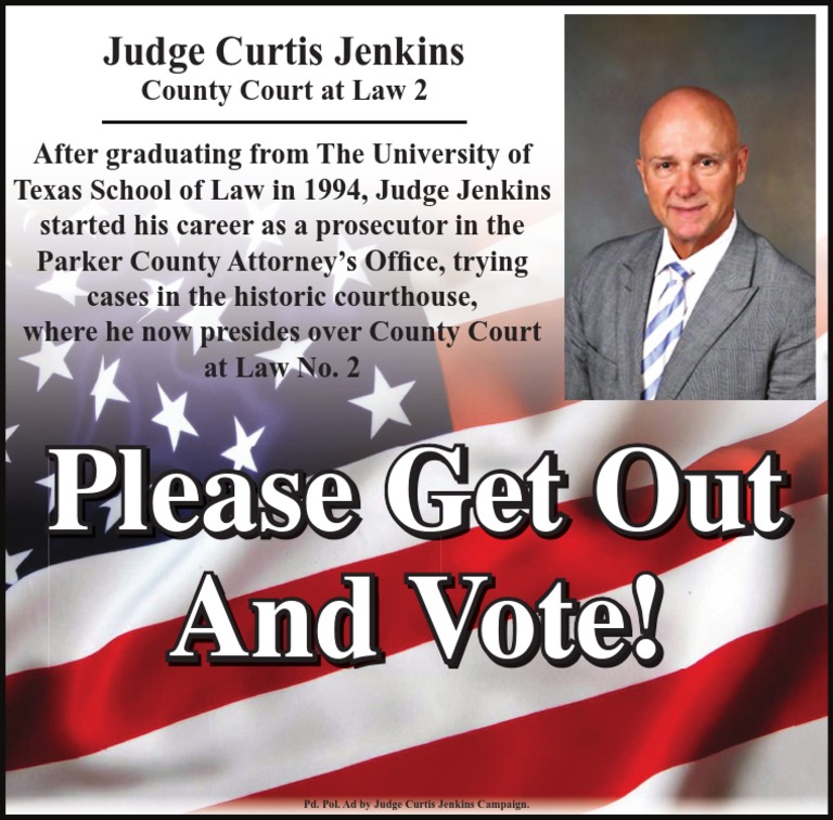 Judge Curtis Jenkins: Please Get Out and Vote! | PDF