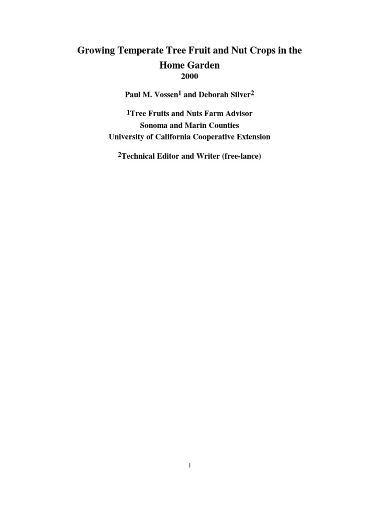 Temperate Fruit & Nut Gardening Guide | PDF | Peach | Apple