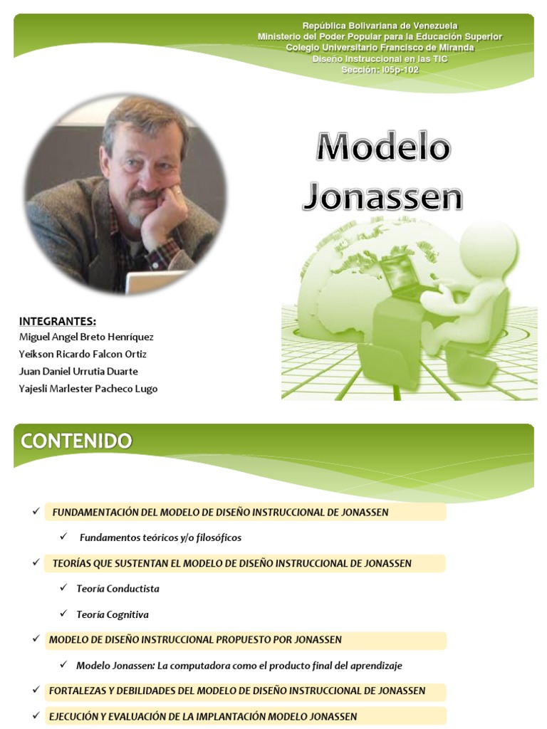 Jonassen | PDF | Diseño instruccional | Constructivismo (filosofía de ...