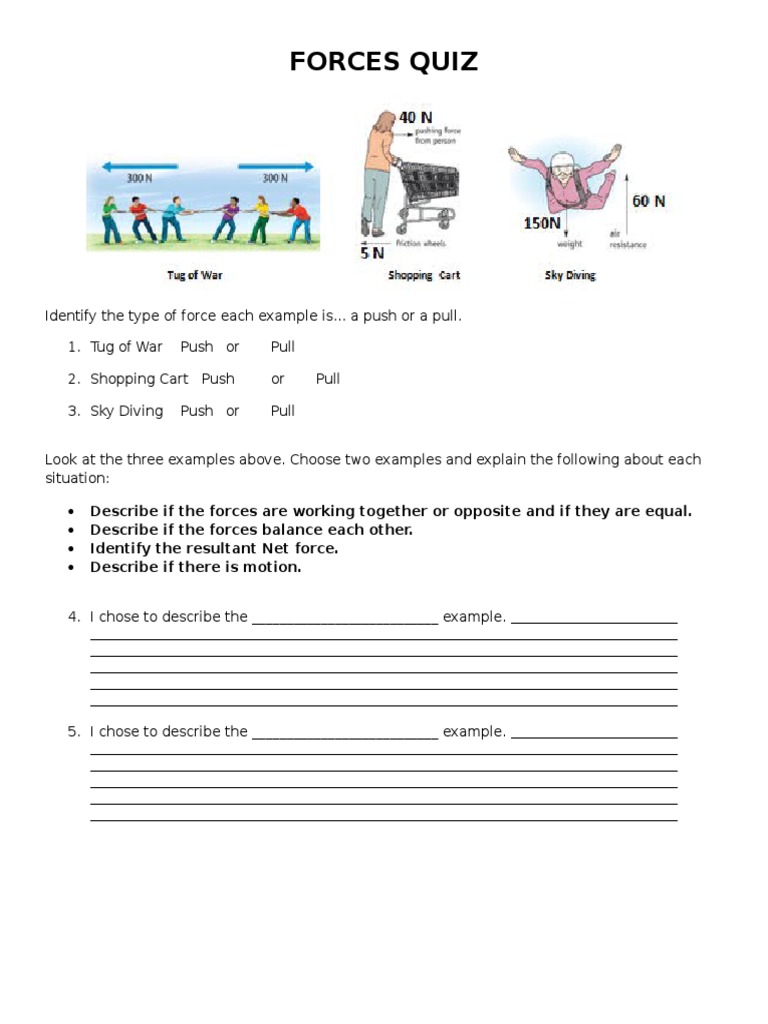 Phase2 Forces Quiz | PDF