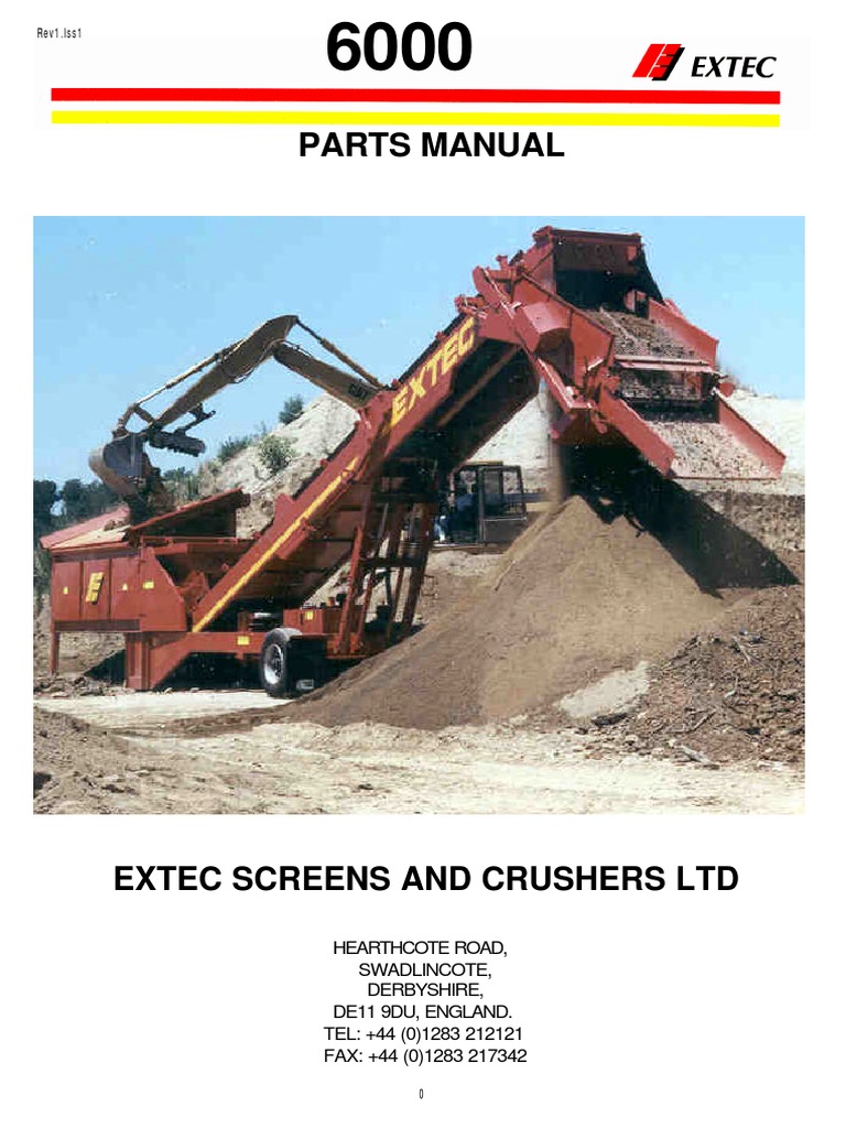 Parts Manual: Extec Screens and Crushers LTD | PDF | Diesel Engine ...