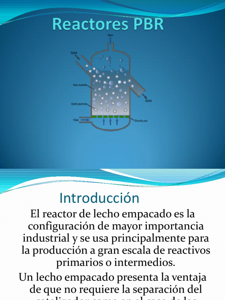 Reactores PBR Expo | PDF | Catálisis | Motor a reacción