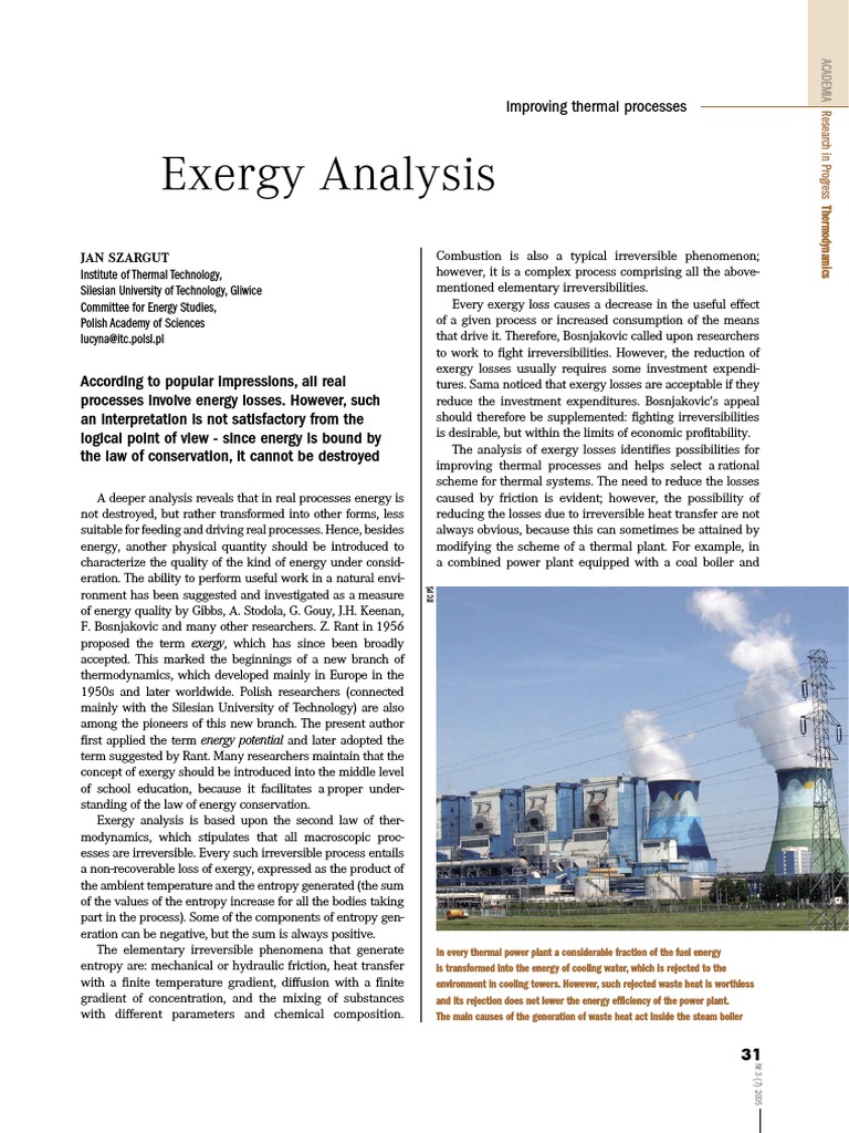 Exergy_analysis (1).pdf | Exergy | Entropy