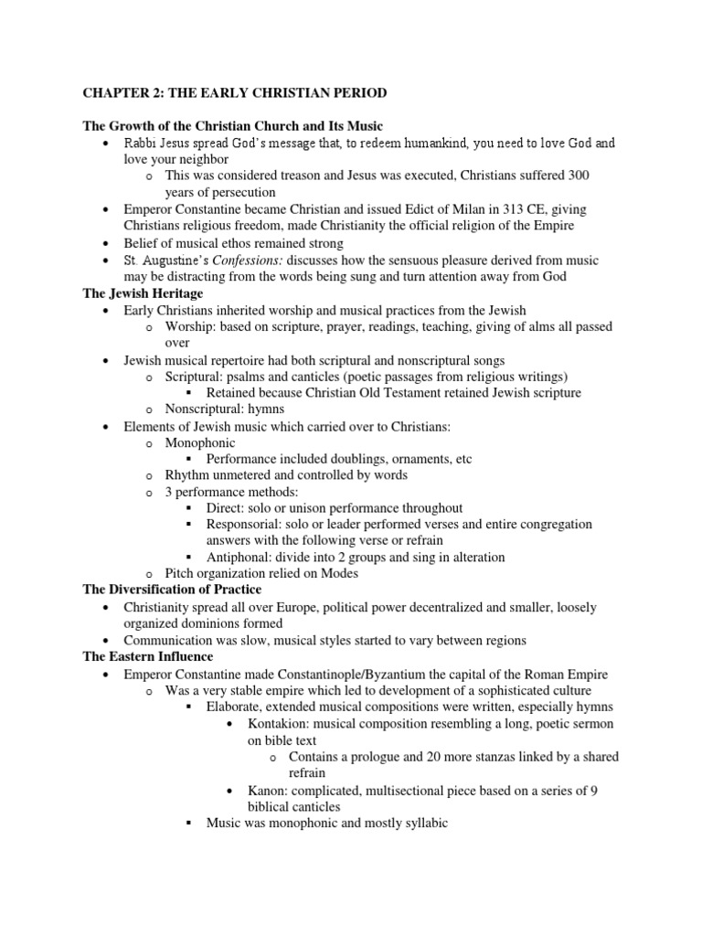 Chapter 2-The Early Christian Period | Download Free PDF | Early ...