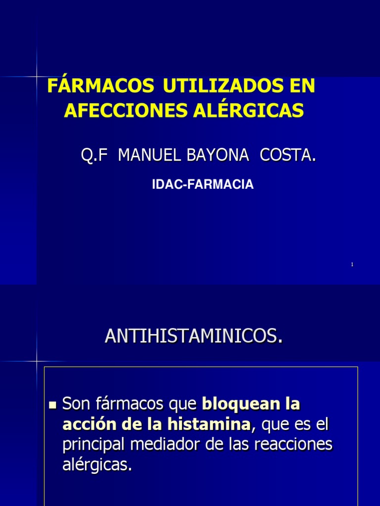 ANTIALERGICOS | PDF | Alergia | Sistema inmune