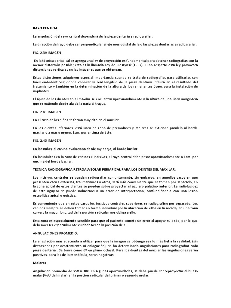 Rayo Central | Descargar gratis PDF | Diente humano | Naturaleza