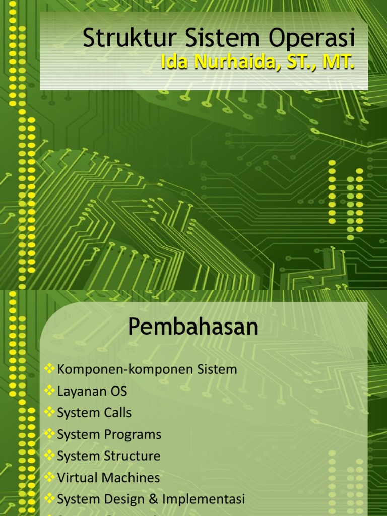 3 - Struktur Sistem Operasi | PDF