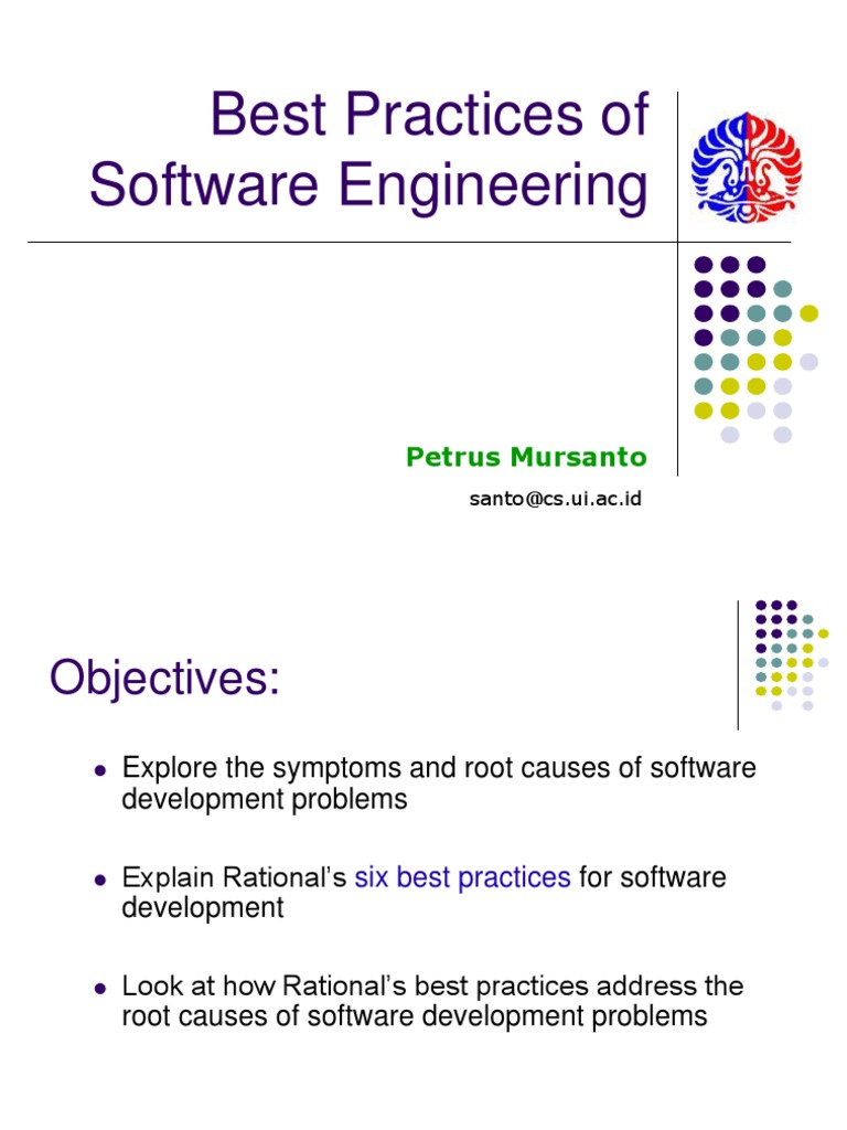 01a - BestPractices | PDF | Unified Modeling Language | Component Based Software Engineering