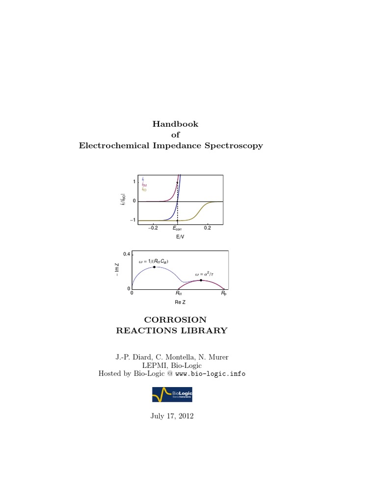 Handbook of Electrochemical Impedance Spectros PDF | PDF