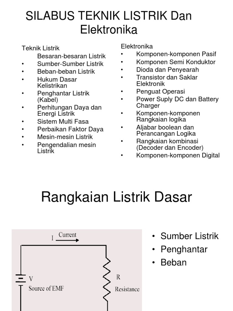 01 - Besaran-Besaran Listrik | PDF
