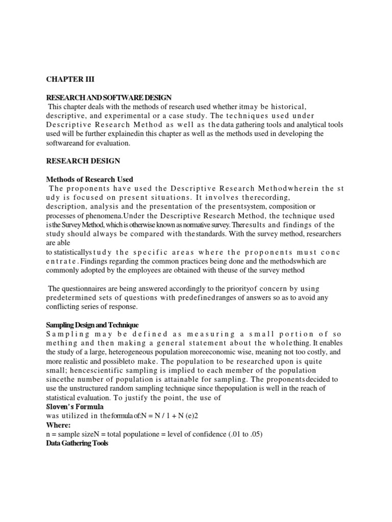 Research and Software Design | PDF | Computers