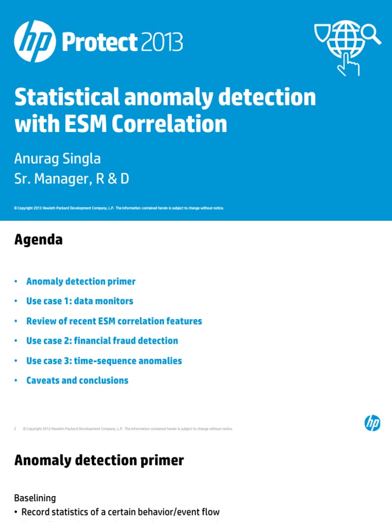 Statistical Anomaly Detection With Esm Pdf Online Banking Banks And Banking