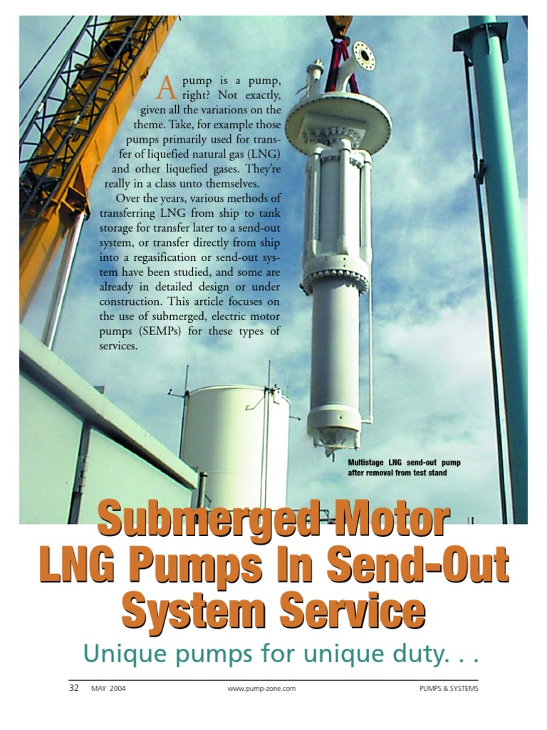 2004 Submerged Motor LNG Pumps in Send-Out System Service - S. Rush ...