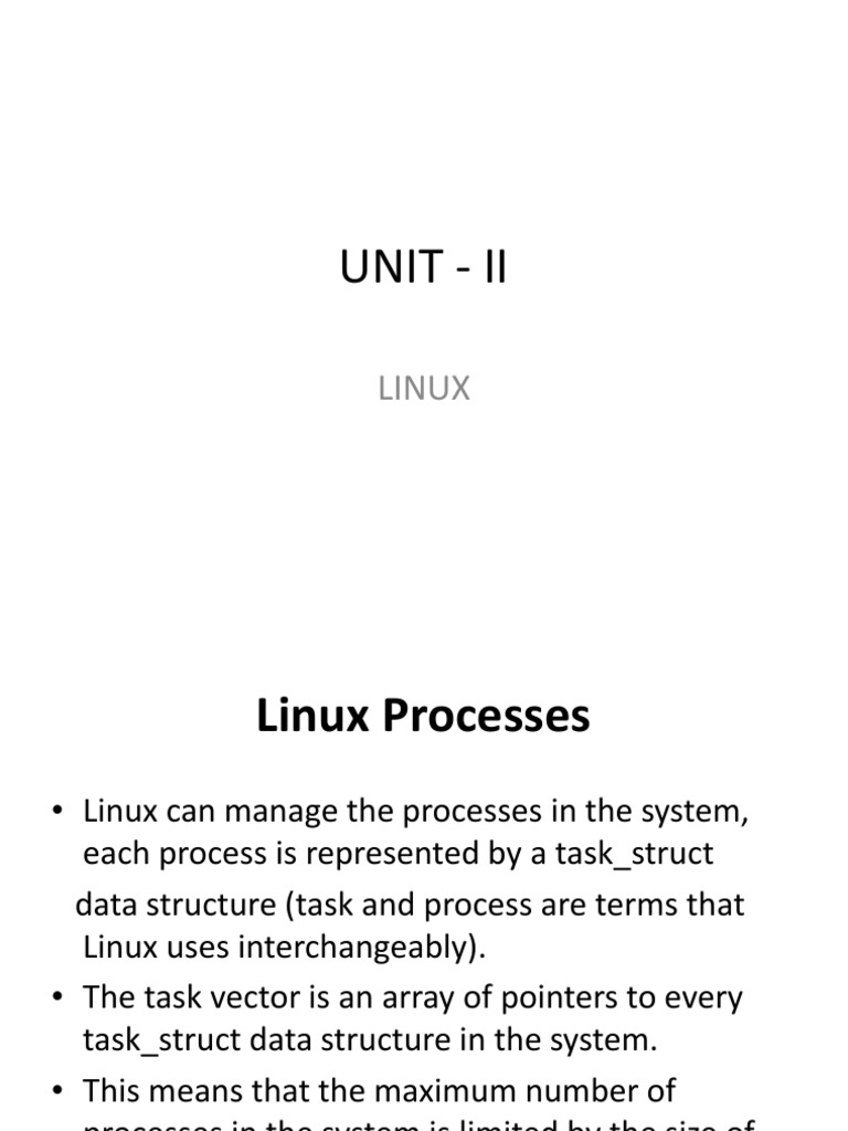 Unit - Ii: Linux | Download Free PDF | Scheduling (Computing) | Array ...