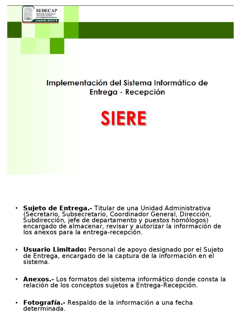 SIERE | PDF | Archivo de computadora | Point and Click