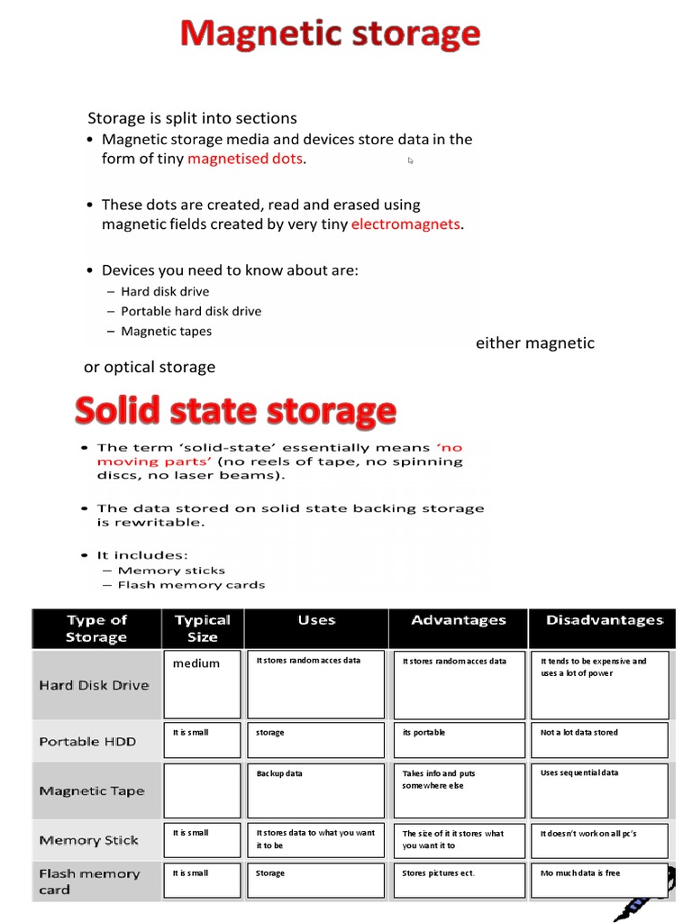 Magnetic vs Optical Storage Guide | PDF | Games & Activities | Computers