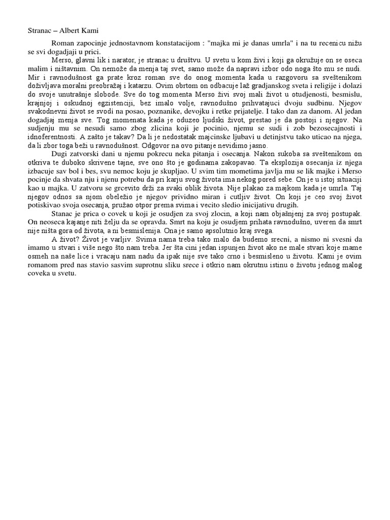 Stranac, sastav, Kami