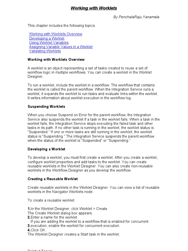 Worklet Development Guide | PDF | Variable (Computer Science ...